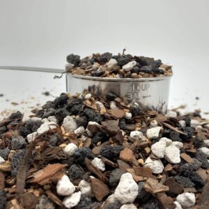 Bonsai Soil All Purpose Mix | Fast Draining Pre Blend Plant | Pumice, Lava, Calcined Clay and Pine Bark ● Potting Pre Mixed Bonsai Plant Soil Mixture by The Bonsai Supply (2 Quart Bag)