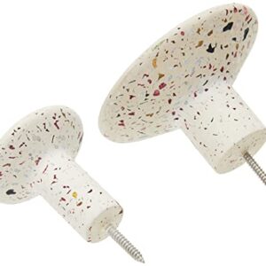 Blomus - Wall Hooks, Coat Hooks, Hooks - Ponto - Terrazzo Coloured - Set of 4