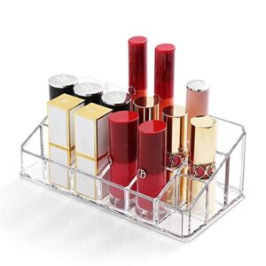 weiai lipstick holder 18 spaces lipgloss organizer, 3 rows - multi level, makeup holder & cosmetics storage display