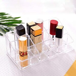 Weiai Lipstick Holder 18 Spaces Lipgloss Organizer, 3 Rows - Multi Level, Makeup Holder & Cosmetics Storage Display