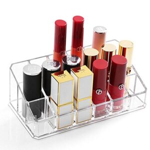 Weiai Lipstick Holder 18 Spaces Lipgloss Organizer, 3 Rows - Multi Level, Makeup Holder & Cosmetics Storage Display