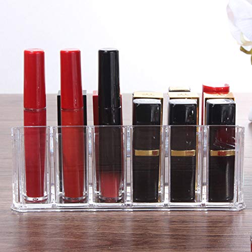 Weiai Lipstick Holder 18 Spaces Lipgloss Organizer, 3 Rows - Multi Level, Makeup Holder & Cosmetics Storage Display