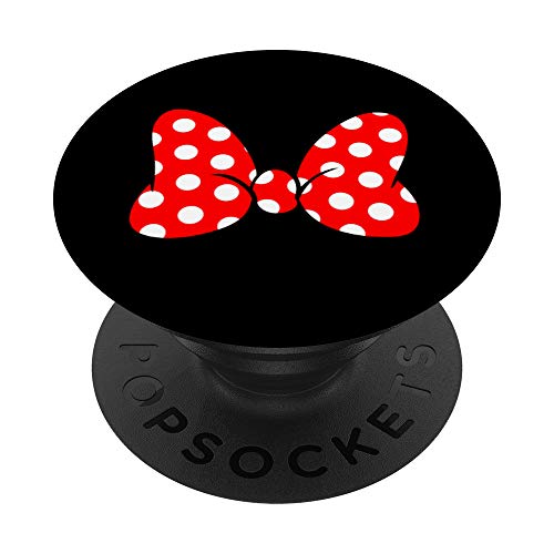 Popular Red and White Polka Dot Bow PopSockets Swappable PopGrip