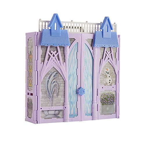 Disney Frozen Fold and Go Arendelle Castle Playset Inspired 2 Movie, Portable Play - Toy for Kids Ages 3 and up