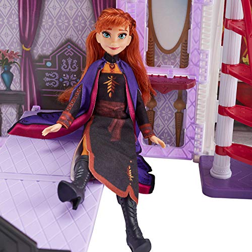 Disney Frozen Fold and Go Arendelle Castle Playset Inspired 2 Movie, Portable Play - Toy for Kids Ages 3 and up