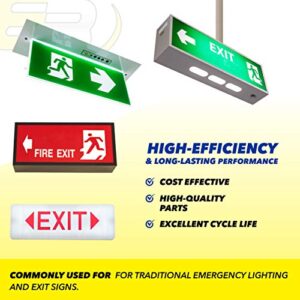 Emergency Lighting/Exit Lighting/Fire Exit Sign/Fire Exit Light Battery Fits and Replace LITHONIA 277ELNF, LITHONIA ELB-4865N, LITHONIA ELB4865N, LITHONIA LESB1R, CUSTOM-123, BEL-123, ANIC0546