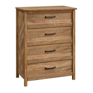 sauder cannery bridge 4-drawer chest, l: 31.26" x w: 17.56" x h: 41.5", sindoori mango finish