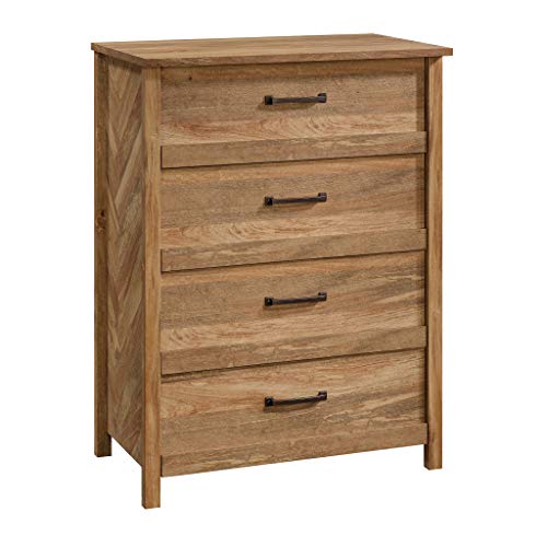 Sauder Cannery Bridge 4-Drawer Chest, L: 31.26" x W: 17.56" x H: 41.5", Sindoori Mango finish