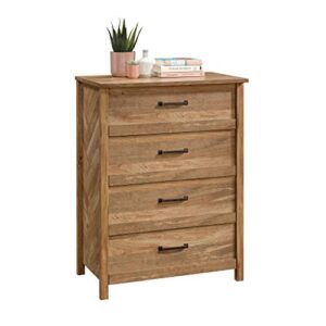 Sauder Cannery Bridge 4-Drawer Chest, L: 31.26" x W: 17.56" x H: 41.5", Sindoori Mango finish