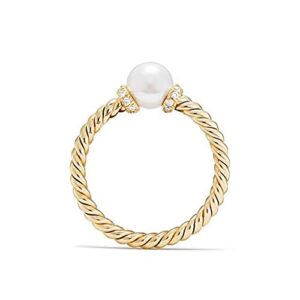 888 Easy Shop Gorgeous Wedding Ring for Women 18k Yellow Gold White Pearl (7)