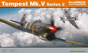 eduard edk82122 kits 1:48 profipack-tempest mk.v series 2 wwii model, various