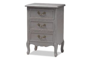 baxton studio nightstands, gray