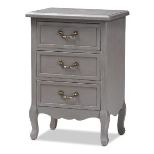 Baxton Studio Nightstands, Gray