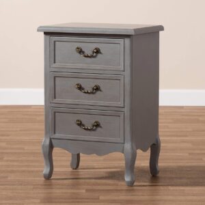 Baxton Studio Nightstands, Gray