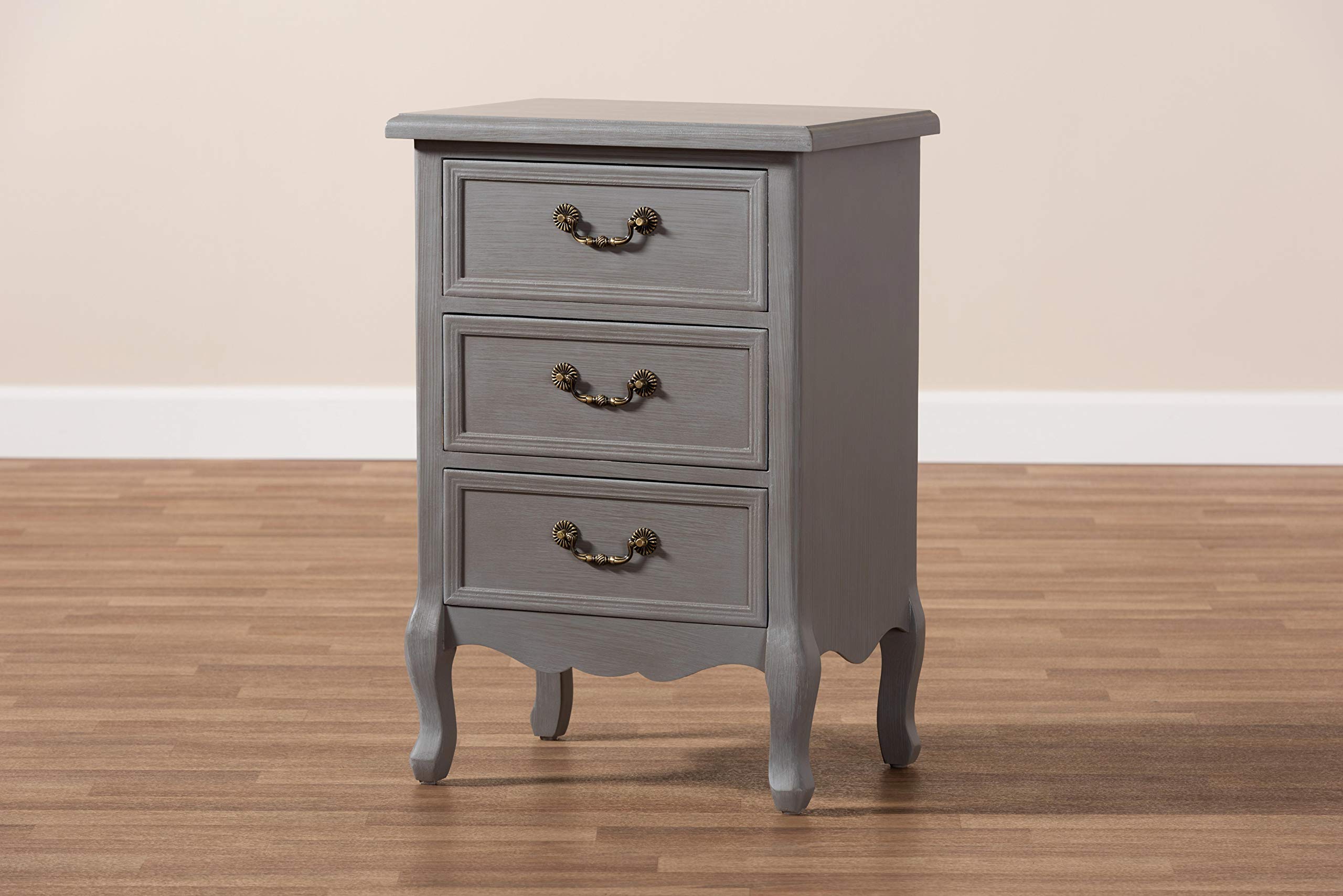 Baxton Studio Nightstands, Gray