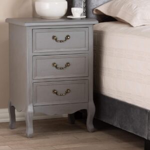 Baxton Studio Nightstands, Gray