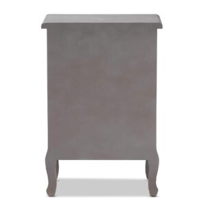 Baxton Studio Nightstands, Gray