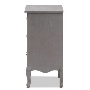 Baxton Studio Nightstands, Gray