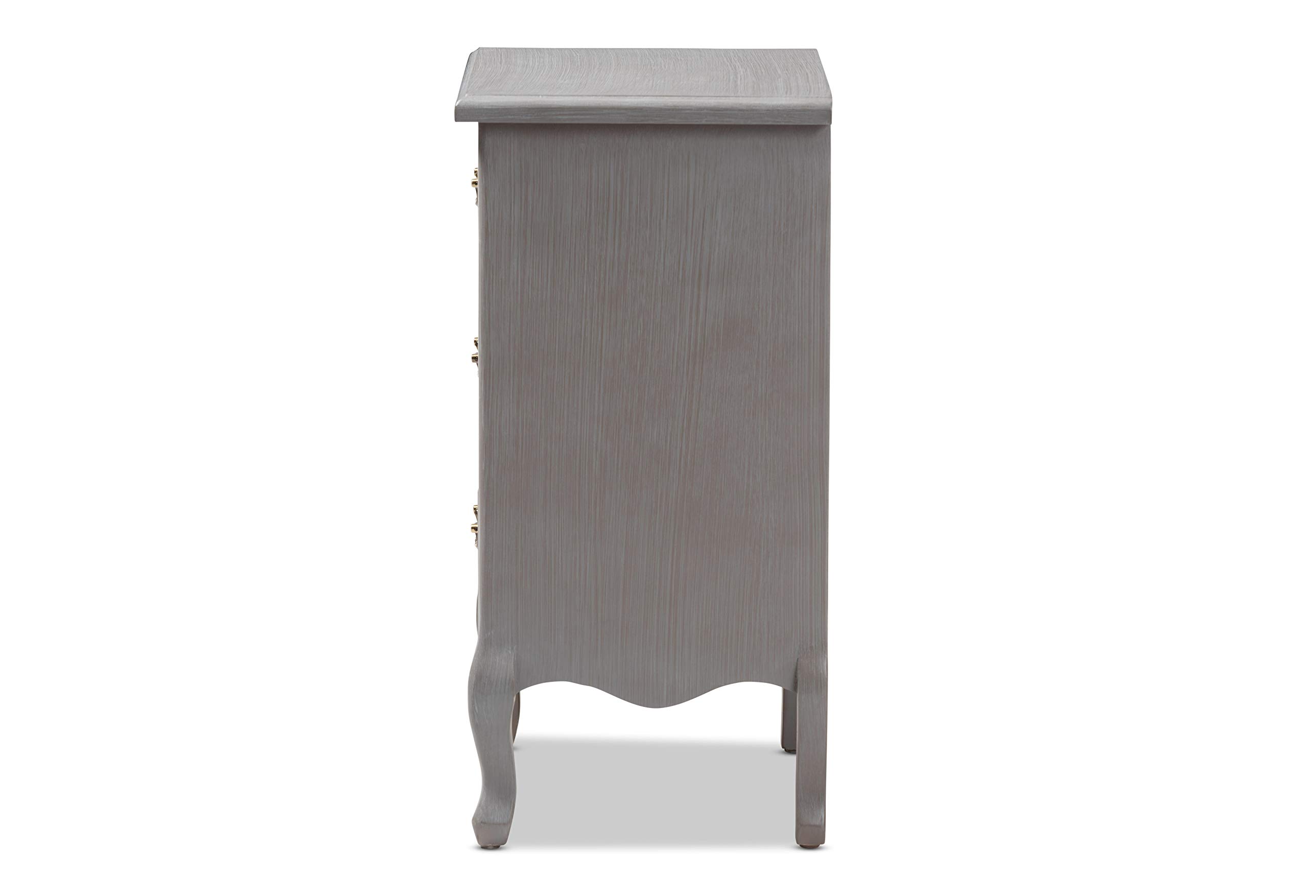 Baxton Studio Nightstands, Gray