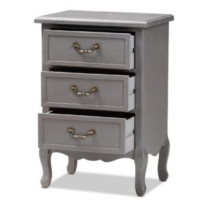 Baxton Studio Nightstands, Gray