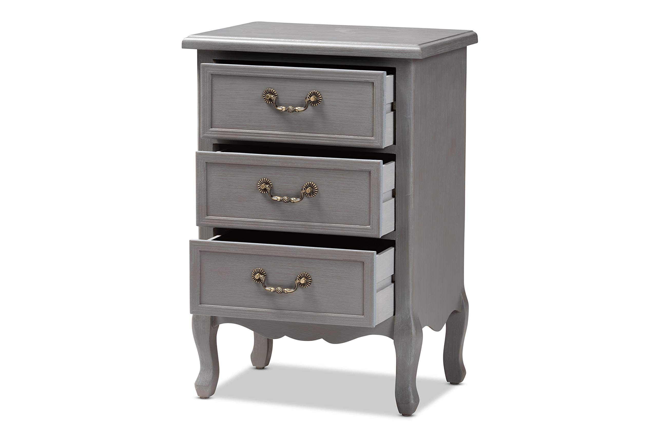 Baxton Studio Nightstands, Gray