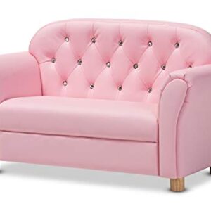 Baxton Studio Loveseats, Pink