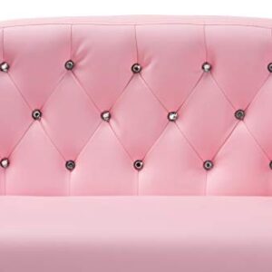 Baxton Studio Loveseats, Pink