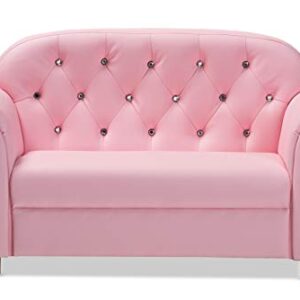 Baxton Studio Loveseats, Pink