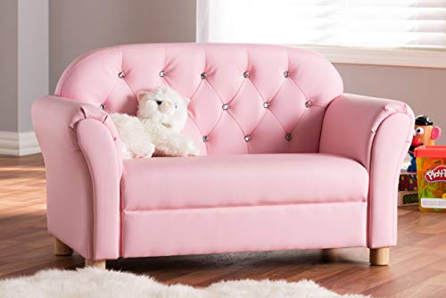 Baxton Studio Loveseats, Pink