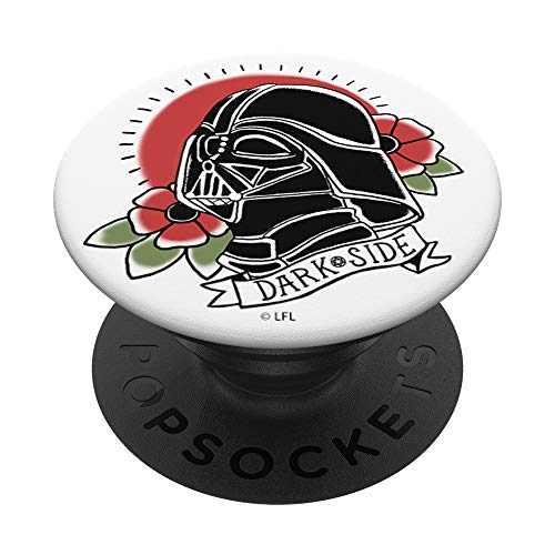 Star Wars Darth Vader Floral Classic Tattoo Design PopSockets PopGrip: Swappable Grip for Phones & Tablets