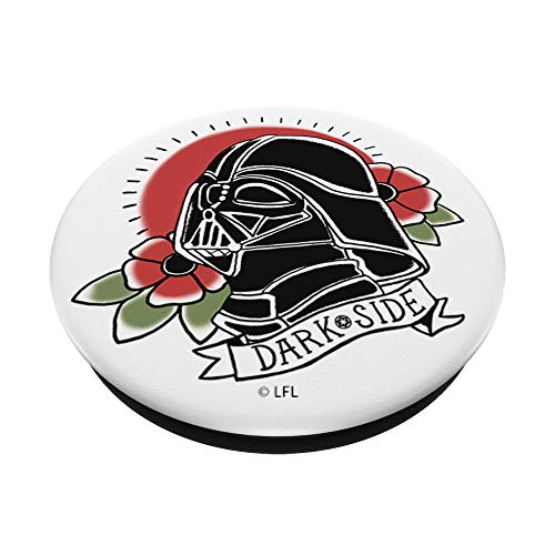 Star Wars Darth Vader Floral Classic Tattoo Design PopSockets PopGrip: Swappable Grip for Phones & Tablets