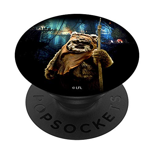 Star Wars Ewok Wicket Village Night Time Scenery PopSockets PopGrip: Swappable Grip for Phones & Tablets