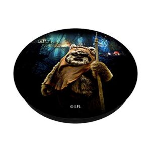 Star Wars Ewok Wicket Village Night Time Scenery PopSockets PopGrip: Swappable Grip for Phones & Tablets