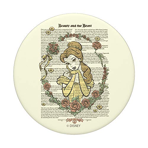 Disney Beauty And The Beast Belle Book Page PopSockets PopGrip: Swappable Grip for Phones & Tablets