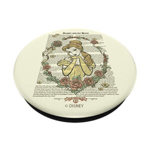 Disney Beauty And The Beast Belle Book Page PopSockets PopGrip: Swappable Grip for Phones & Tablets