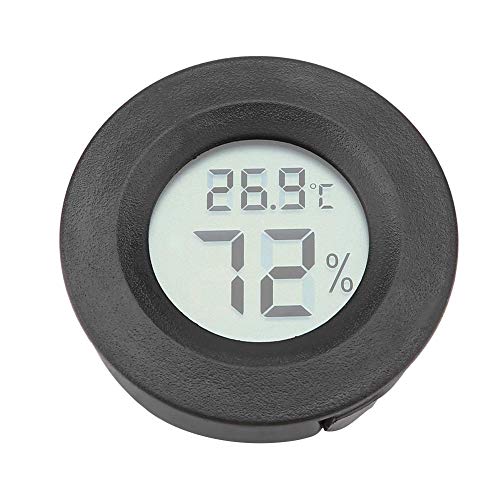 Mini Digital Hygrometer Gauge, Digital Reptile Gauge with Large Backlight LCD Display for Indoor Outdoor Humidifiers Greenhouse Basement