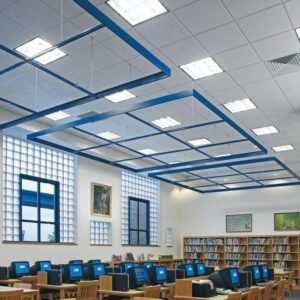 Armstrong Ceiling Tiles; 2x2 Ceiling Tiles - 16 pcs White Ceiling Tiles; Acoustic Ceilings for Suspended Ceiling Grid; CORTEGA 704