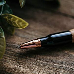 WUDWURK Whiskey Barrel Wood Bolt Action Ballpoint Pen (JD Whiskey Barrel, Pen Only)