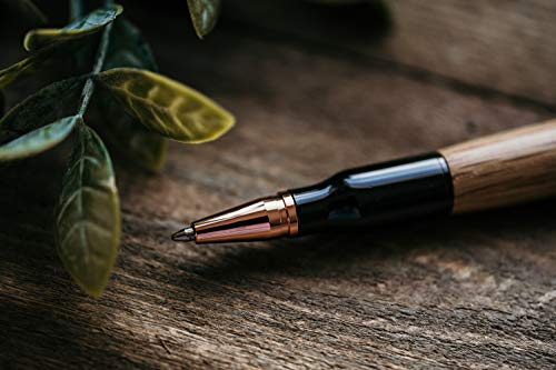 WUDWURK Whiskey Barrel Wood Bolt Action Ballpoint Pen (JD Whiskey Barrel, Pen Only)