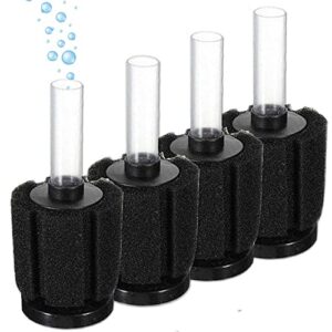 aquapapa bio sponge filter air pump driven up to 20 gal breeding fry betta shrimp fish tank aquarium (ship from ca usa) (small 4-pack)