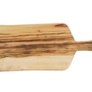 BOUMBI Fragrant Camphor Laurel Wood Cutting Board with Handle(15.7x6.3x0.55 inches paddle)