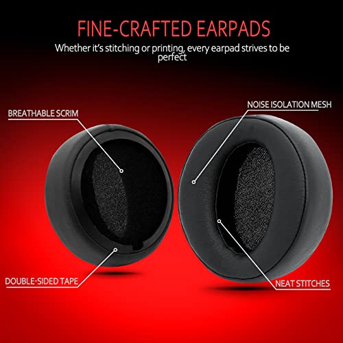 Replacement Earpads for Sony MDR-XB950BT, Compatible with MDR-XB950BT, Compatible with MDR-XB950B1 Over-Ear Headphones, Soft Protein Leather Memory Foam Cushions by Krone Kalpasmos