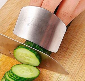 daddy chef stainless steel finger guard knife cutting protector hand kitchen safe slice tool for chef - cooking avoid hurting when slicing and chopping