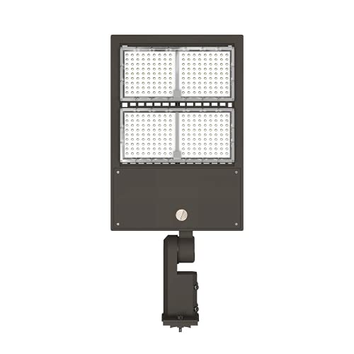 LEDMyplace 240W LED Pole Light with Photocell 3000K Universal Mount Bronze AC120-277V Dusk to Dawn - Parking Lot Lights