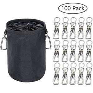 85 pack clothes pins, multi-purpose stainless steel wire clip for clothes, paper files, snacks seal in outdoor clothesline home travel office