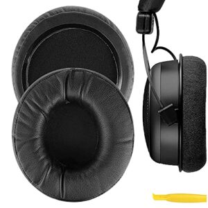 geekria pro extra thick replacement ear pads for beyerdynamic dt770 dt790 dt797 dt880 dt990 pro t5p t70 t70p t90 mmx300 headphones earpads, headset ear cushion (black)