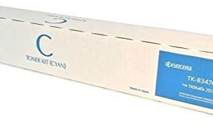 Kyocera 1T02L7CUS0 Model TK-8347C Cyan Toner Cartridge For use with Kyocera/Copystar CS-2552ci, CS-2553ci, TASKalfa 2552ci and 2553ci Color Multifunction Printers