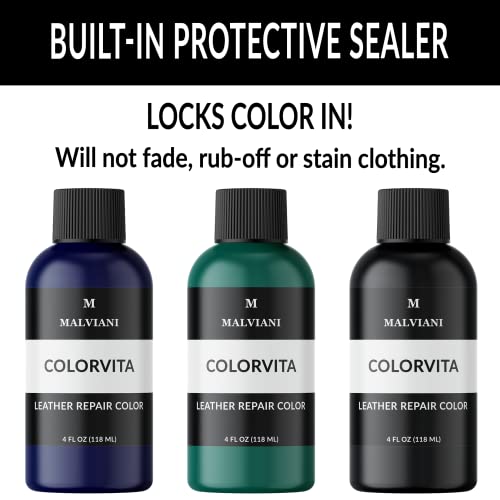 Leather Repair Color Restorer - Cream - Repair Furniture, Couch, Car Seat, Sofa, Purse, Vinyl - 4 oz.