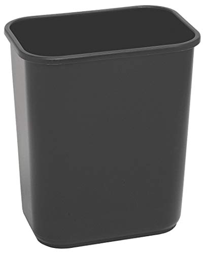 Tough Guy 7 gal. Rectangular Black Wastebasket - 4PGN5, (Pack of 2)