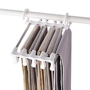 pants hanger, hangers for clothes & closet organizer space saving, jean hangers scarf hanger pants organizer clothes hangers organizer stainless steel multi pants space saver